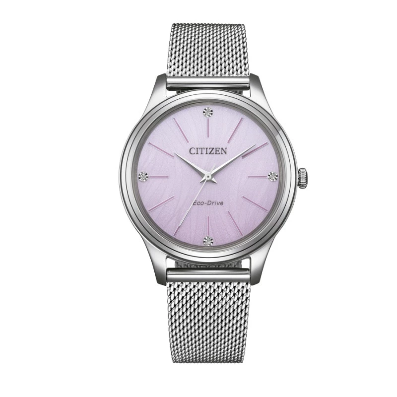 Reloj Citizen EM1220-82X esfera rosa mujer | Relojería Joyería